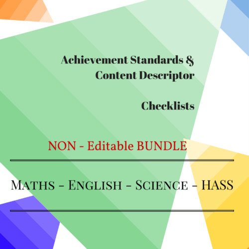 Editable Checklists Year 1 – A Plus Teaching Resources