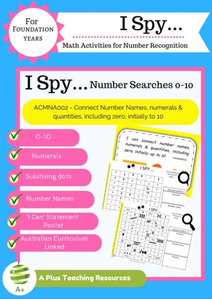 Number Recognition Free Game - A Plus Teaching Resources
