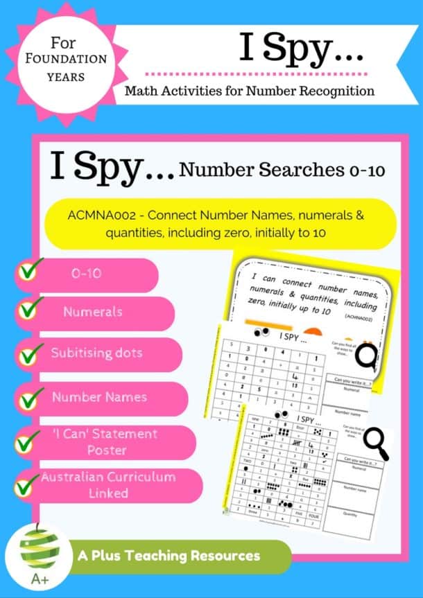 Number Recognition Free Game - A Plus Teaching Resources