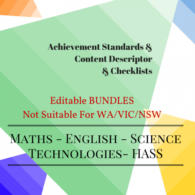 Editable Checklists Bundles Available For ALL States