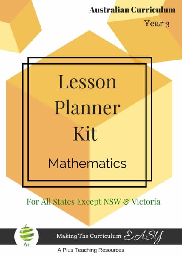 Lesson Planner Mathematics Year 3 | A Plus Teaching Resources