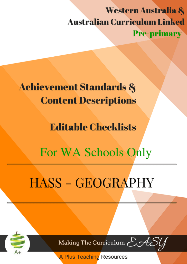 Editable Checklists For Pre-primary WA - By A Plus Teaching Resources