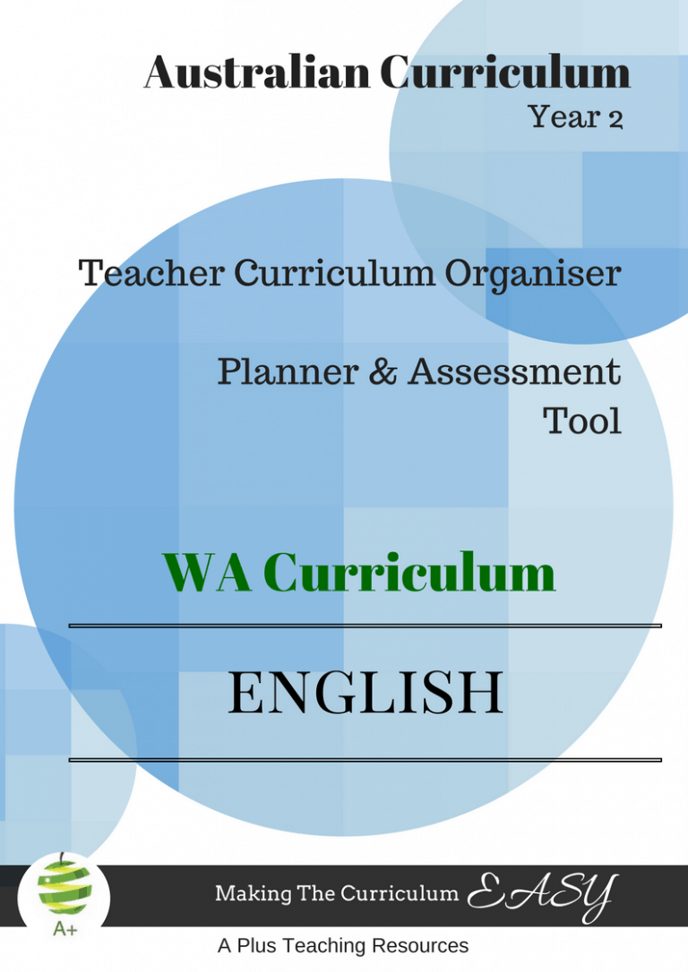 Teacher Organiser Year 2 WA | A Plus Teaching Resources