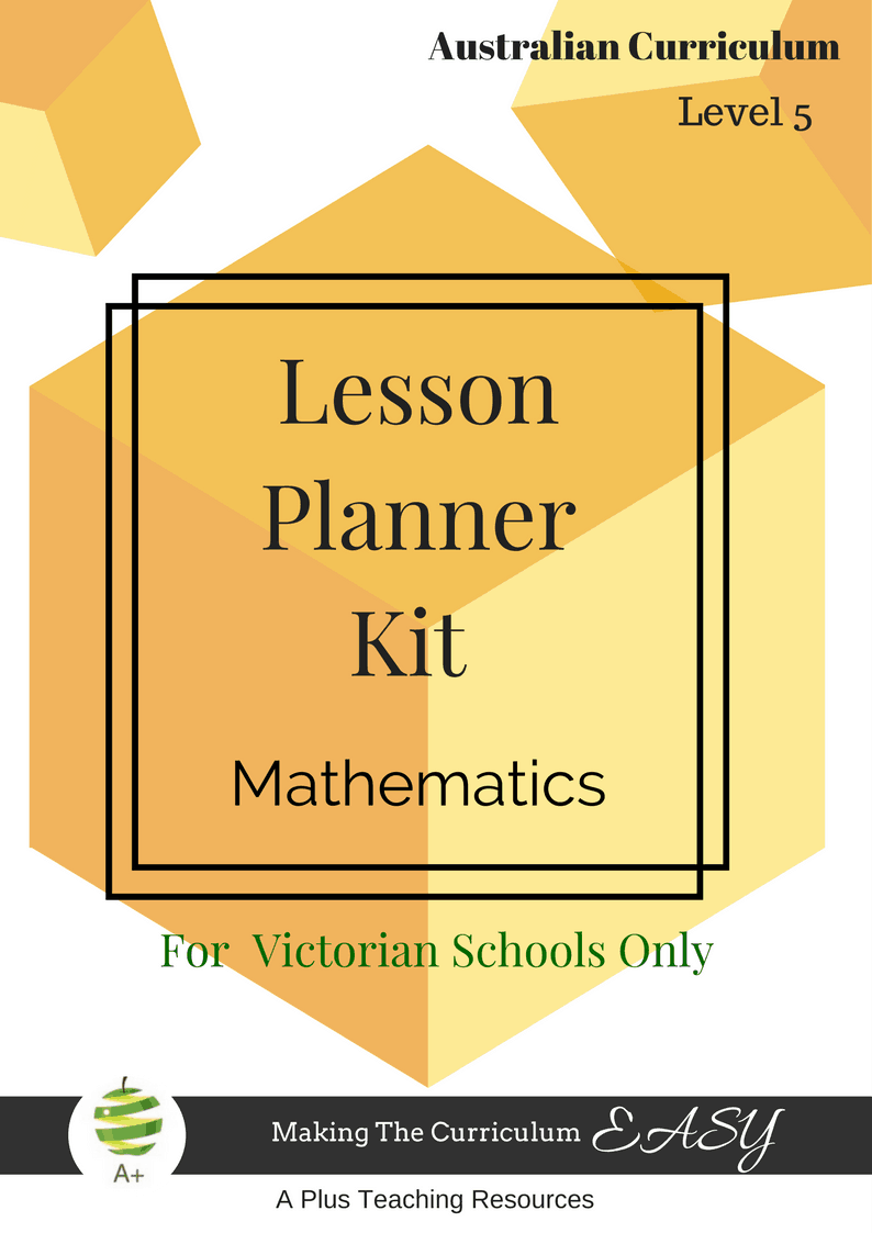 Level 5 Maths Lesson Planner For Victorian Teachers