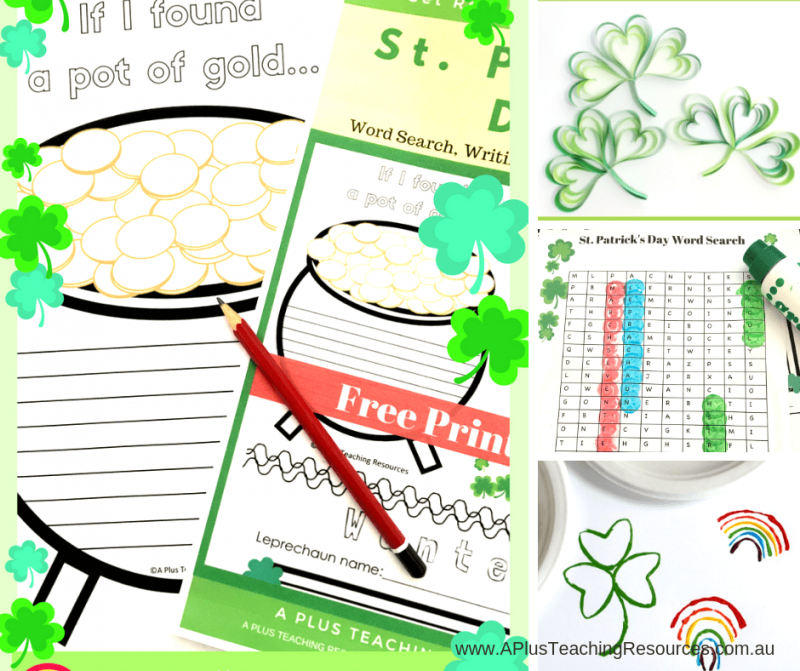 St Patricks Day Writing Prompt {FREE Printables} | A Plus Teaching ...