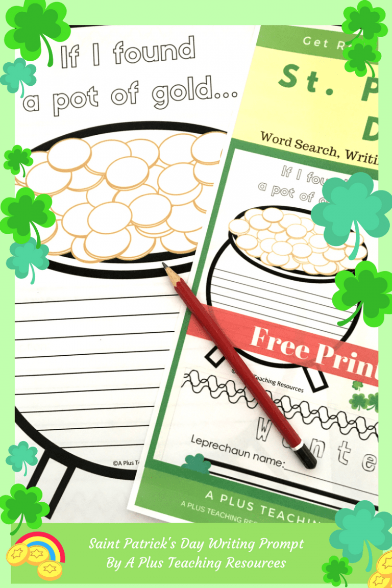 St Patricks Day Writing Prompt {FREE Printables} | A Plus Teaching ...