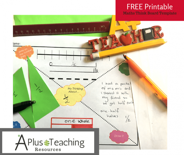 FREE Think board maths template blank template