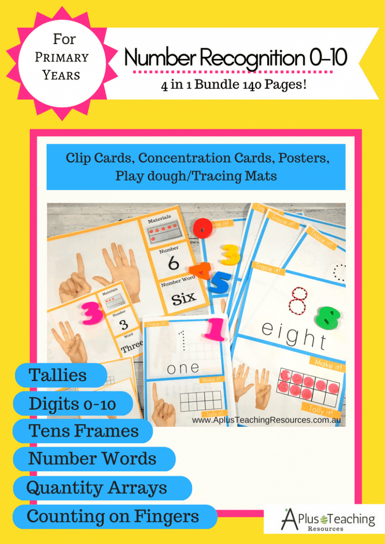 Number Think Board templates: Number Recognition 0-10