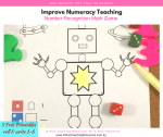 Robot Colouring Math Game | A Plus Teaching Resources