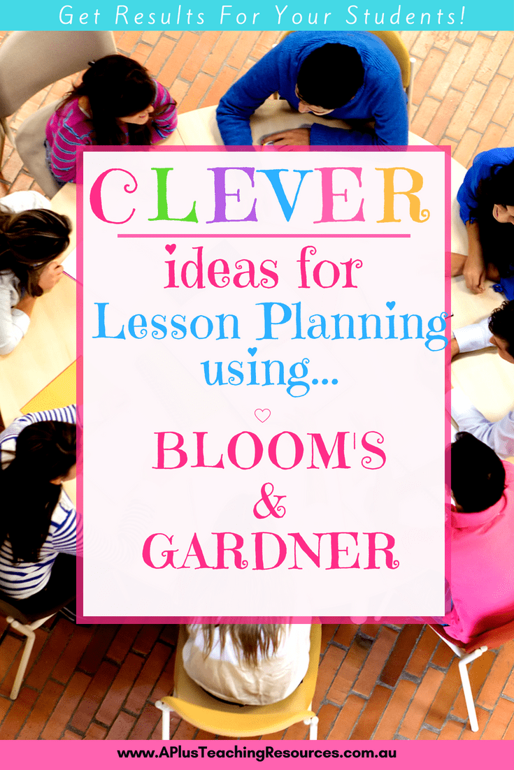 FREE Blooms Gardners Writing Matrix for Higher Order Thinking