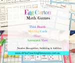 Egg Carton Math Activities {Subitizing, Numbers & Addition}