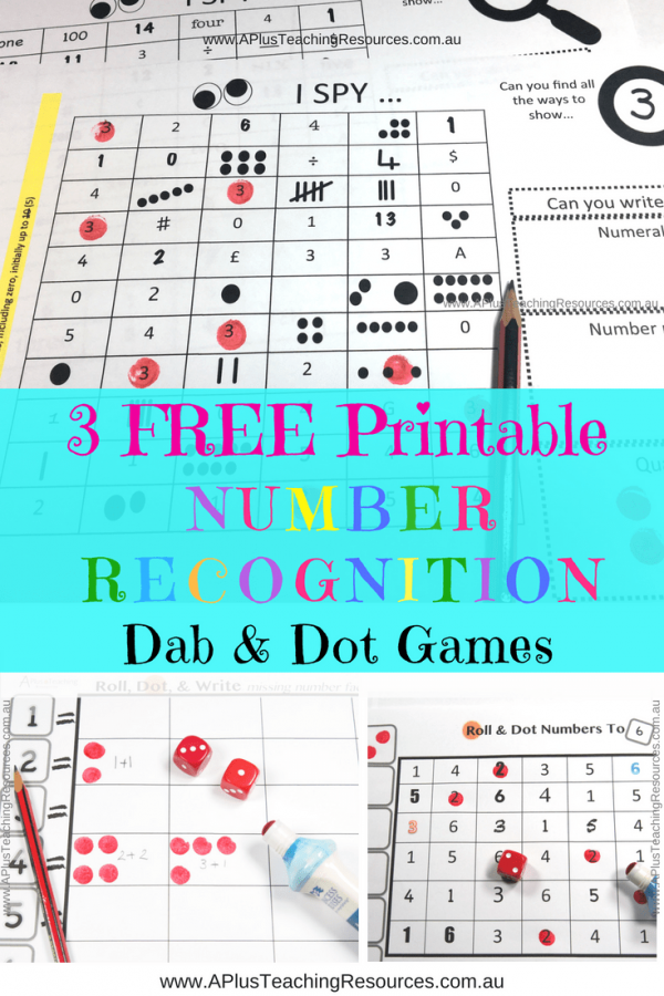 Number Recognition Free Game - A Plus Teaching Resources