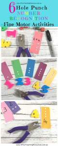 Hole Punch Fine Motor Activities: Number Recognition For Kids