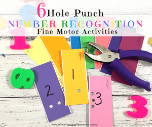 Hole Punch Fine Motor Activities: Number Recognition For Kids