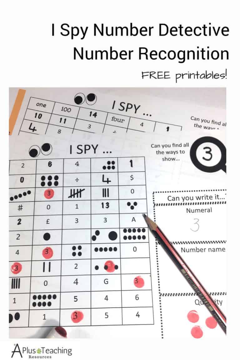 Number Recognition Free Game - A Plus Teaching Resources