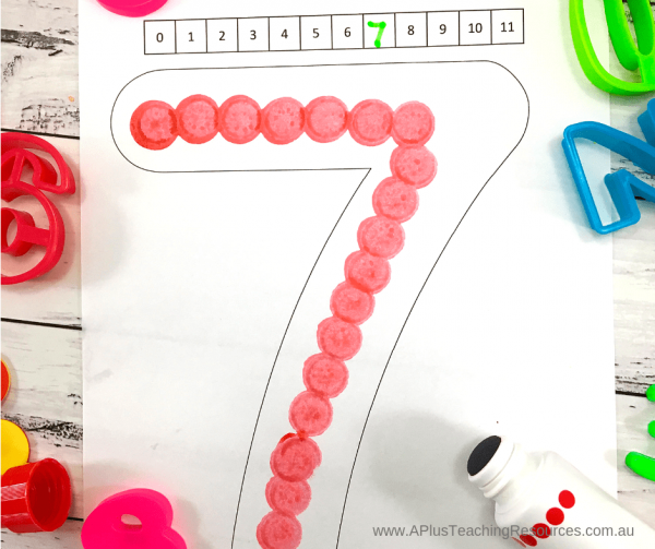 Free Number Playdough Mats | A Plus Teaching Resources
