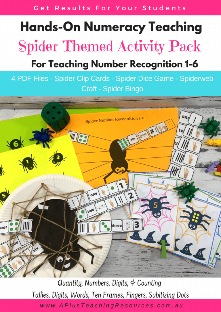 Too Cute To Spook! Spider Printable Number Games | A Plus Teaching ...