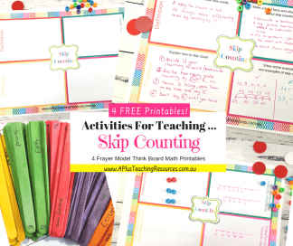 Free Skip Counting Think Board | A Plus Teaching Resources
