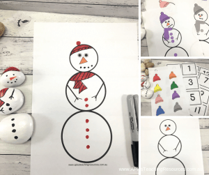 Winter Snowman Printable Number Games {5 Classroom FREEBIES}