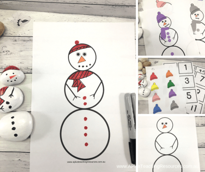 Winter Snowman Printable Number Games {5 Classroom FREEBIES}