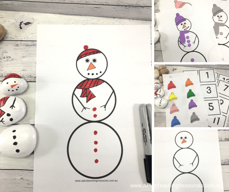 Winter Snowman Printable Number Games {5 Classroom FREEBIES}