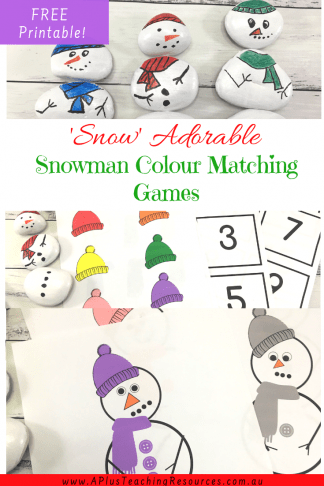 FREE Snowman Clip Card Printable Number Games {Subitizing & Counting Fun!}