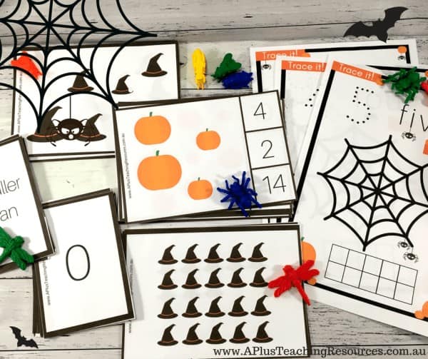 Spooktacular Halloween Printable Number Games