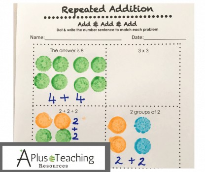 Multiplication As Repeated Addition Lesson Plan {FREE Download}