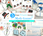 Winter Snowman Printable Number Games {5 Classroom FREEBIES}