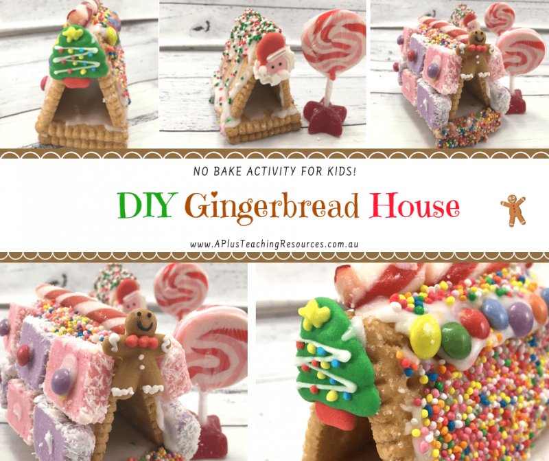 Easy Gingerbread House Activities For Kids {No-Bake Recipe}