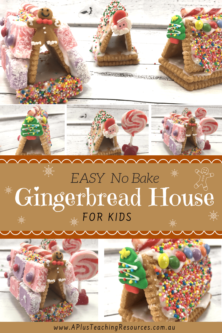 Easy Gingerbread House Activities For Kids {No-Bake Recipe}