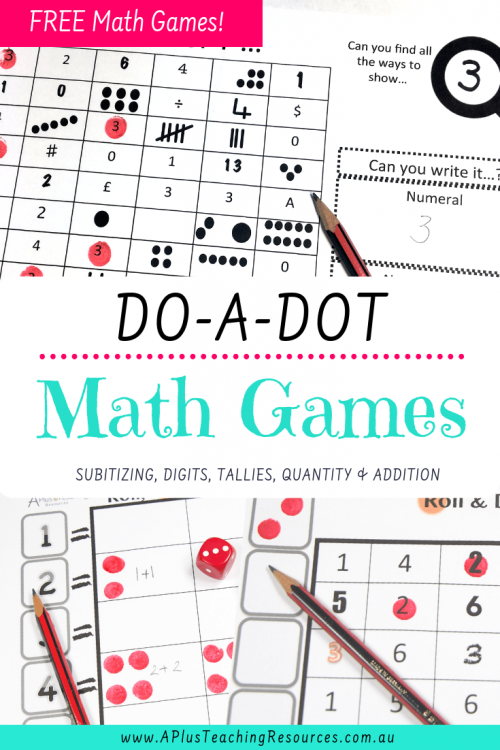 Do-A-Dot Fact Fluency Dice Activities {FREEBIES} | A Plus Teaching ...