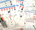 Roll-A-Dice Snowman Math Game {Subitizing & Number Recognition}