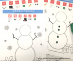 Roll-A-Dice Snowman Math Game {Subitizing & Number Recognition}