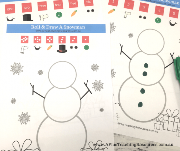Snowman Subitizing Games {5 FREE Math Games}