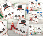 Winter Snowman Printable Number Games {5 Classroom FREEBIES}