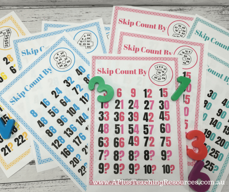 CLEVER Skip Counting Classroom Posters {FREE!}