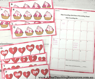 FREE Valentine's Day Skip Counting Math Game {Counting By 2's}