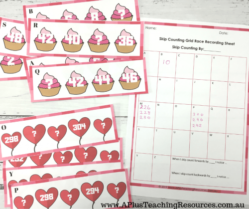 FREE Valentine's Day Skip Counting Math Game {Counting By 2's}