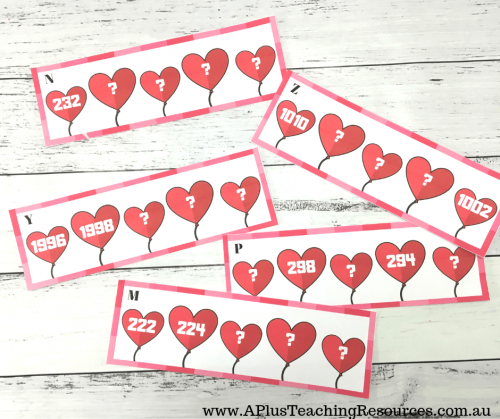 FREE Valentine's Day Skip Counting Math Game {Counting By 2's}