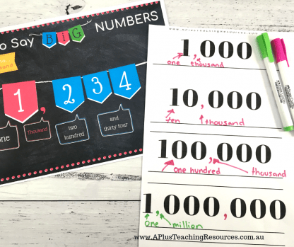 How To Say Really Big Numbers {It's A Nifty Trick!} FREEBIE!