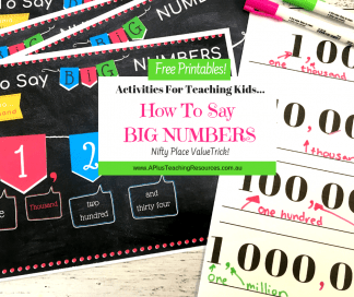 How To Say Really Big Numbers {It's A Nifty Trick!} FREEBIE!