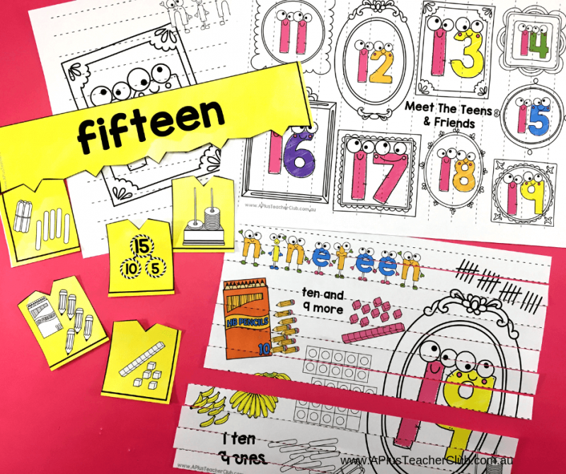 Teen Number Identification Puzzles | A Plus Teaching Resources