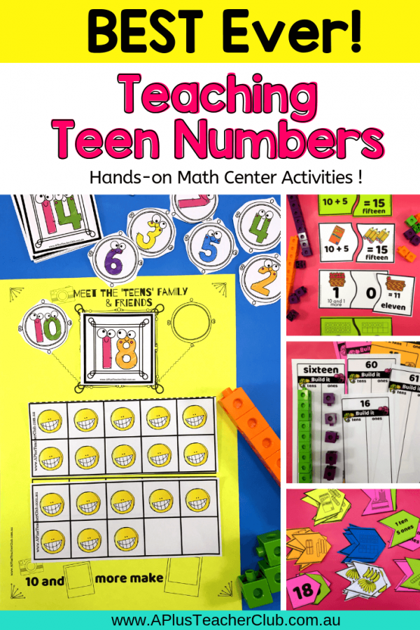 Teen Number Puzzles (Tens & Ones) | A Plus Teaching Resources