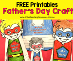 Easy To Make Father's Day Superhero Gift {Free Printable} | A Plus ...