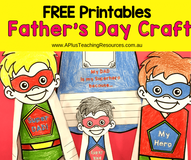 Easy To Make Father's Day Superhero Gift {Free Printable} | A Plus ...
