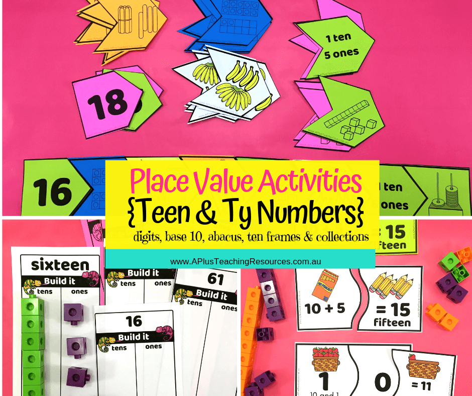 Teen Number Boards (Teen and Ty ) | A Plus Teaching Resources