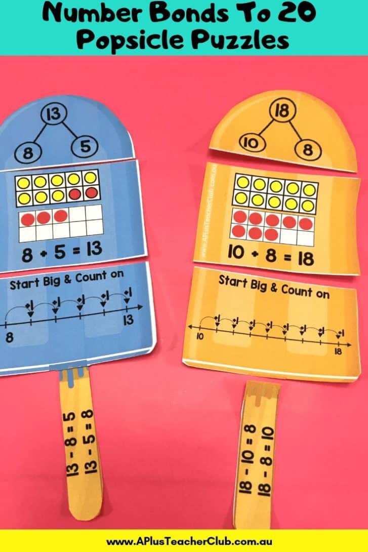 Cool Popsicle Number Fact Games {Addition and Subtraction} A Plus ...