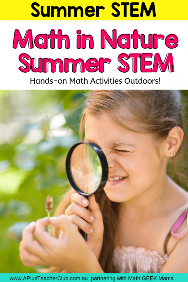 Math In Nature Summer STEM Activities | A Plus Teaching Resources
