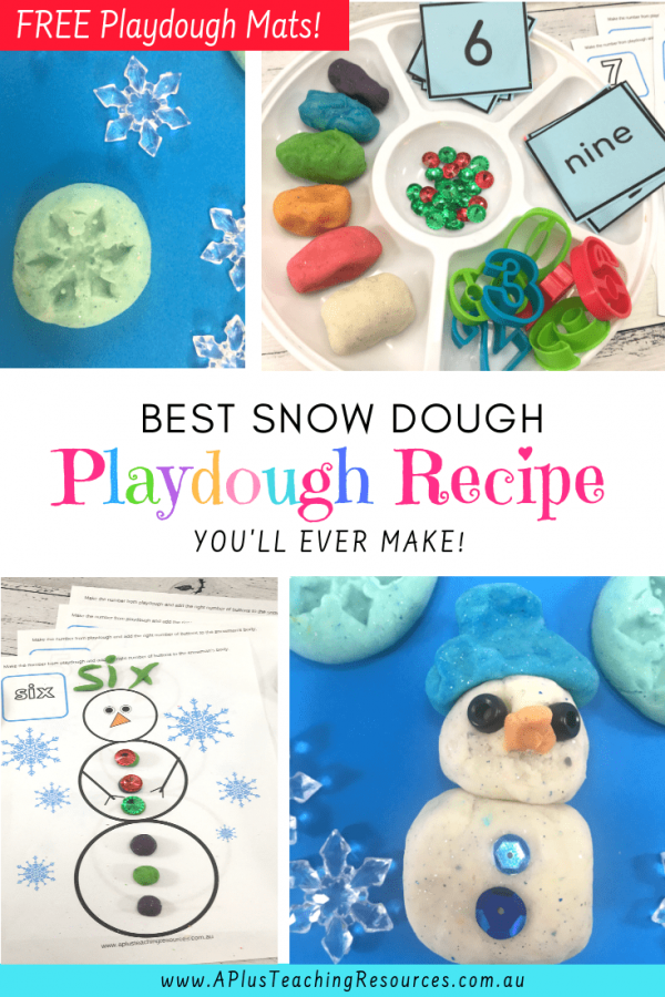 Snowman Playdough Mats {FREE Printable!} | A Plus Teaching Resources